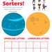 Letter Sorting and Identification Literacy and Math Activity Printables ...