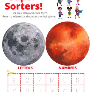 Letter Sorting and Identification Literacy and Math Activity Printables ...
