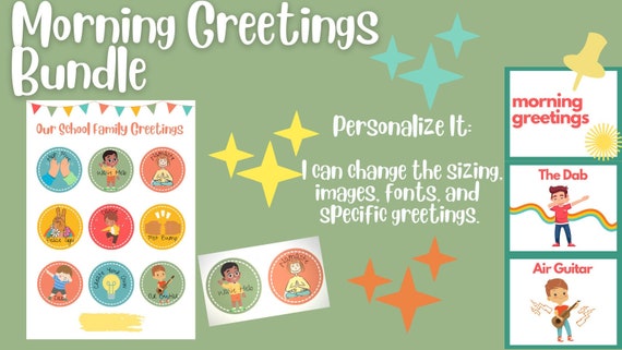 Morning Meeting Student Teacher Greetings Circle Time - Etsy