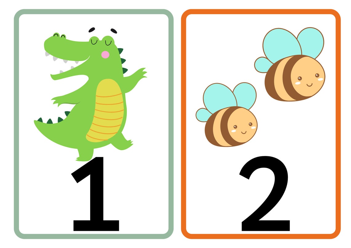 Numbers Set 1-20 With Visuals - Head Start Pre-k Kinder Math Classroom ...