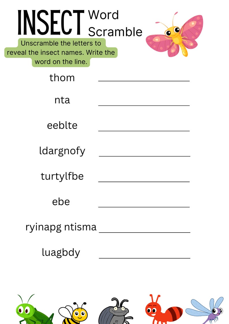 Science Packet Activity Book Insects Printables Kindergarten Digital ...