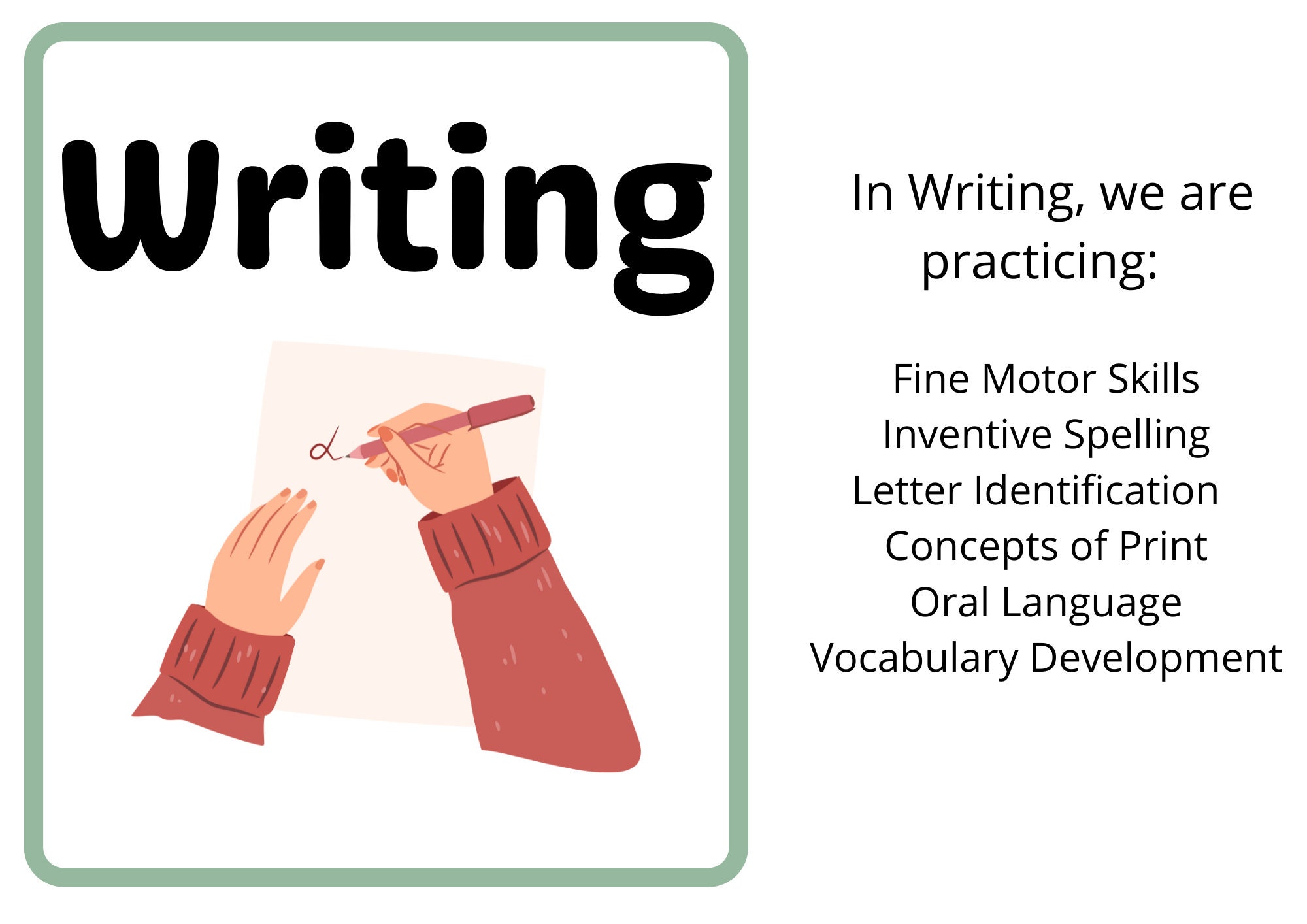 Learning Center Student Tags and Classroom Labels W/ Learning Goals Pre ...