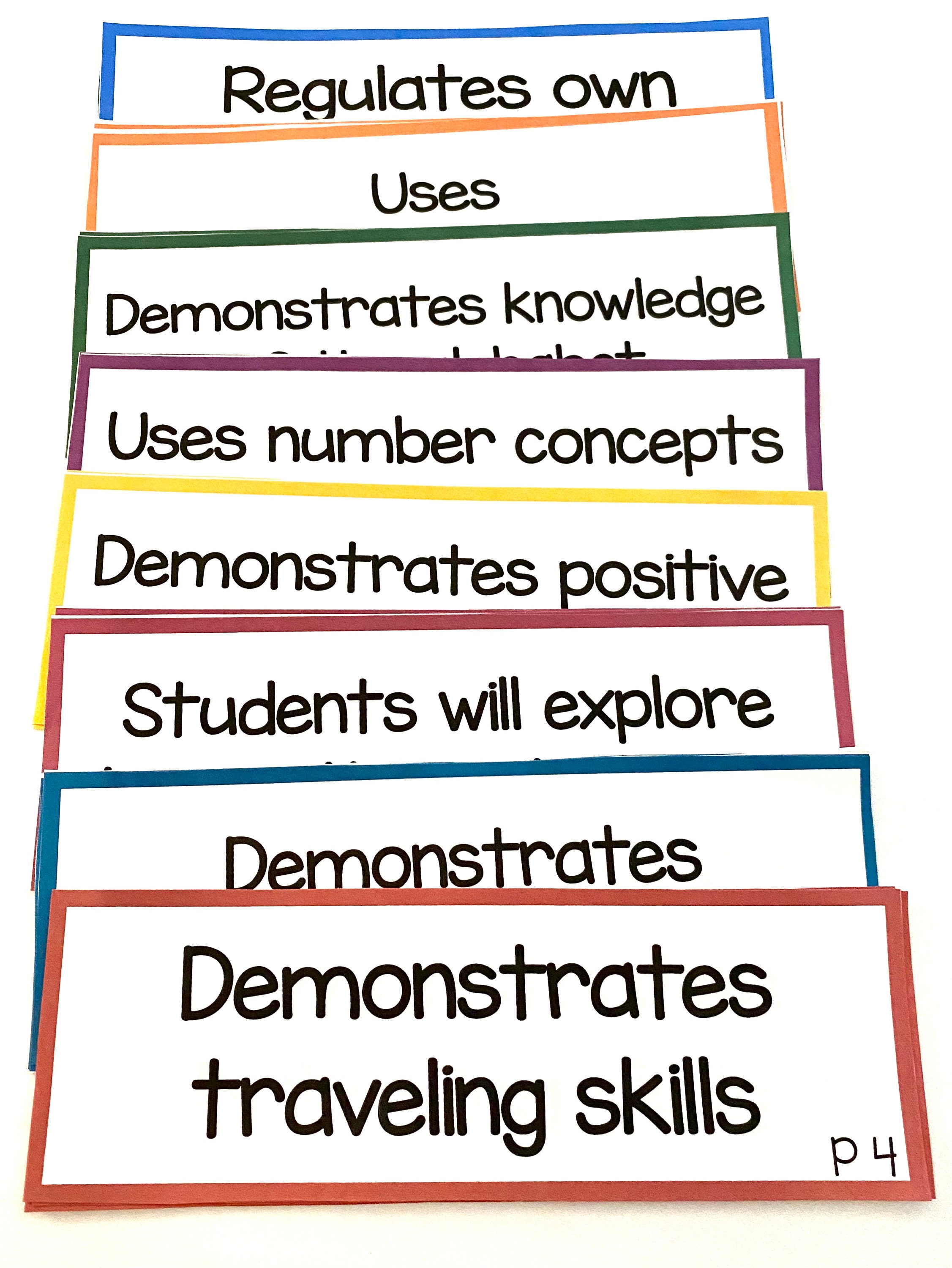 Teaching Strategies Gold Learning Domains Poster, Goal Cards (digital ...