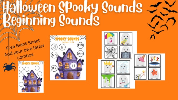 Spooky Sounds Halloween Activity Digital Printable - Etsy