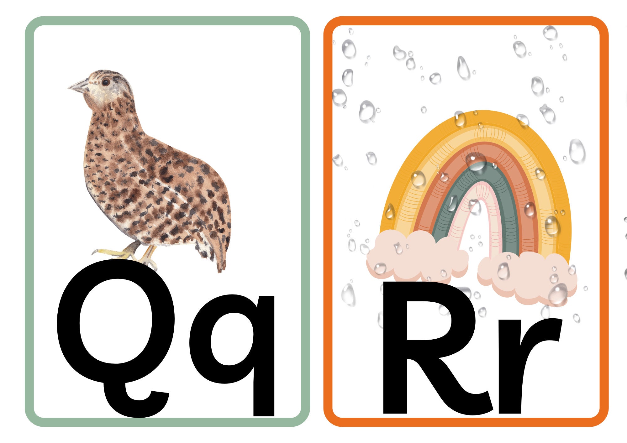 Alphabet Letters Set W/ Pictures Classroom Decor Head Start Prek ...