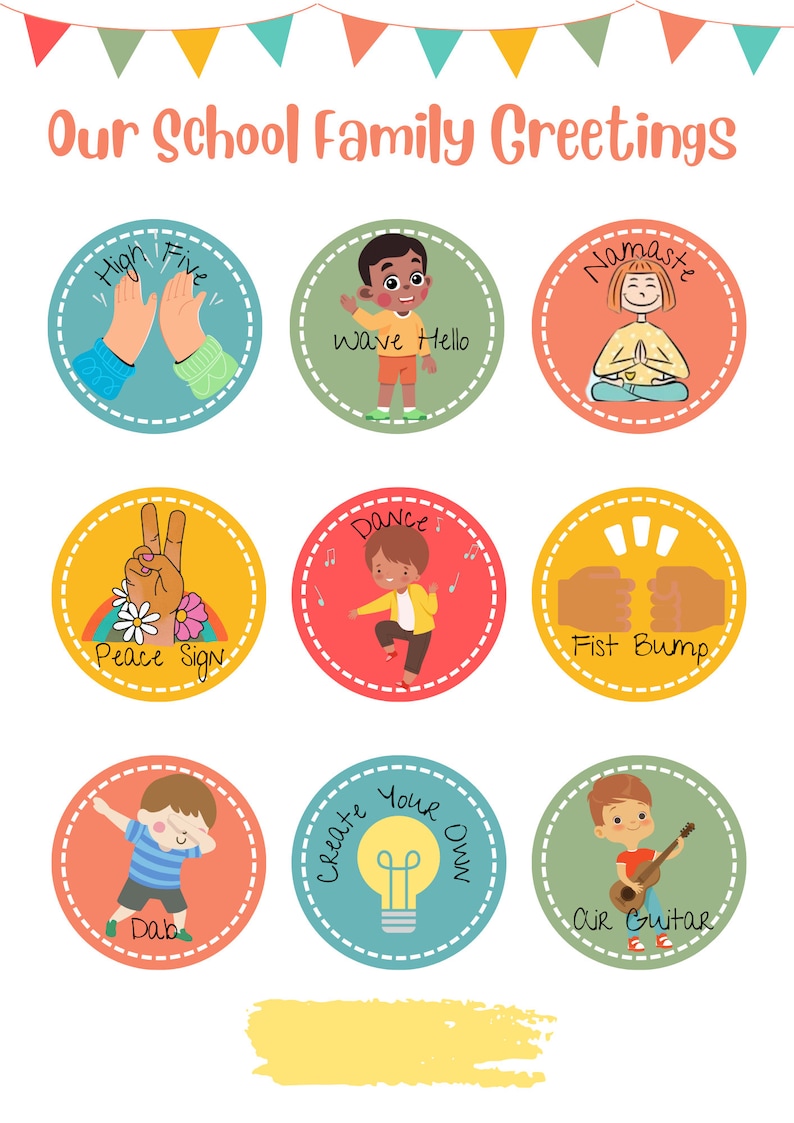 Student Teacher Morning Greetings Back to School Classroom Community ...