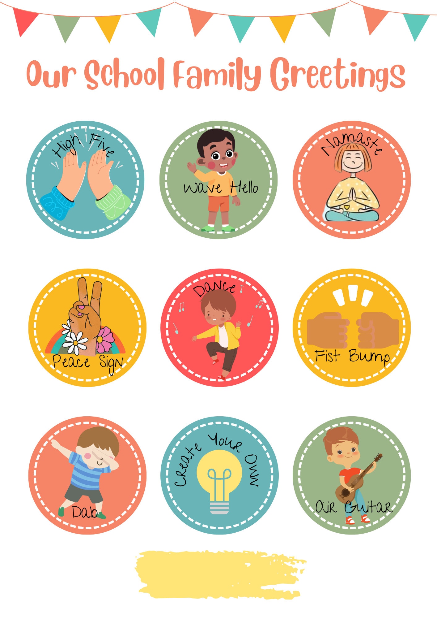 Student Teacher Morning Greetings Back to School Classroom Community ...