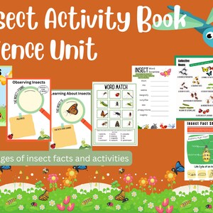 Science Packet Activity Book Insects Printables Kindergarten Digital ...