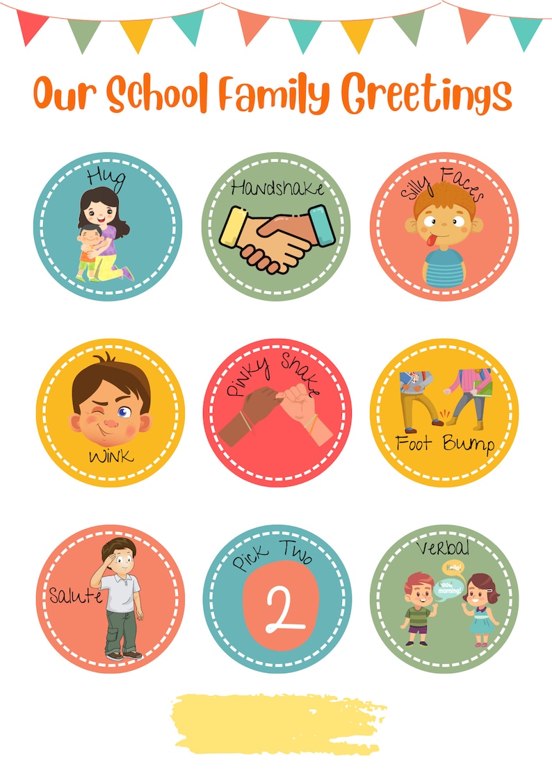 Student Teacher Morning Greetings Back to School Classroom Community ...