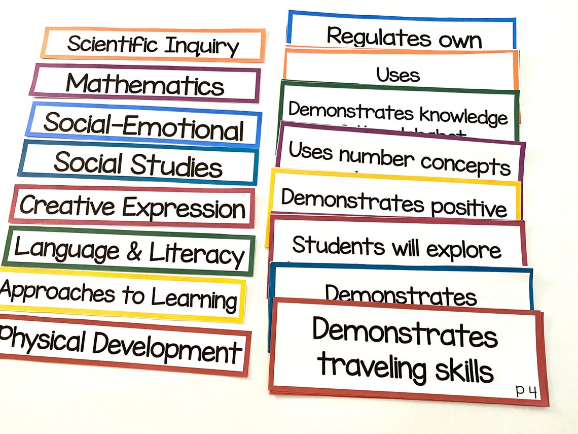 Teaching Strategies Gold Learning Domains and Goals, Pre-kindergarten ...