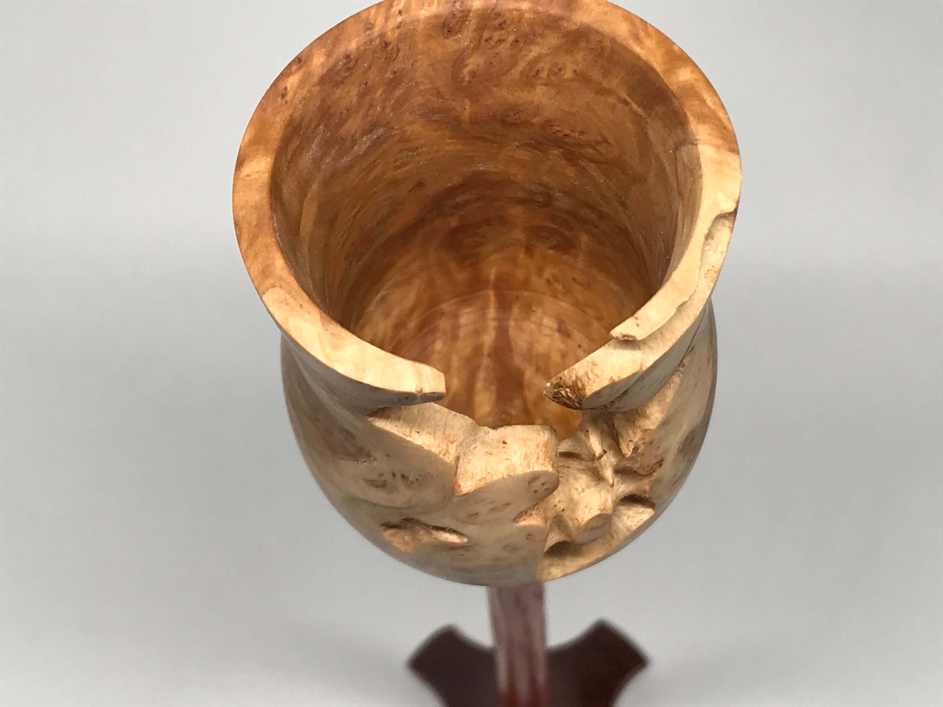 Handmade Burl and Paduk Goblet - Etsy
