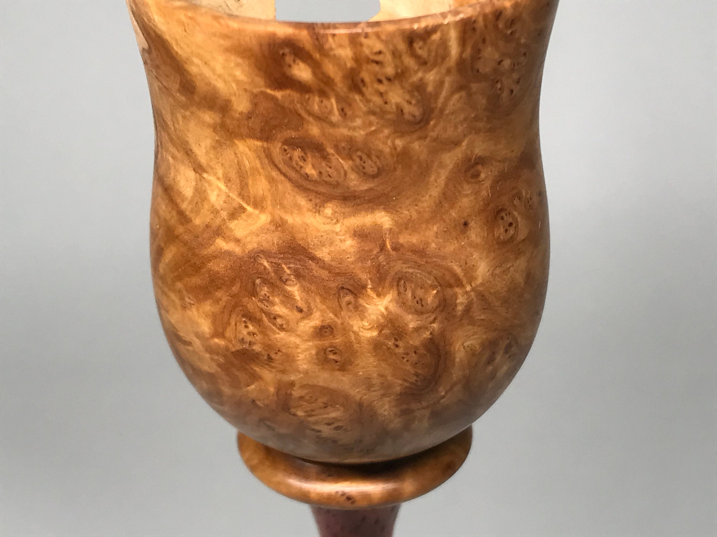 Handmade Burl and Paduk Goblet - Etsy