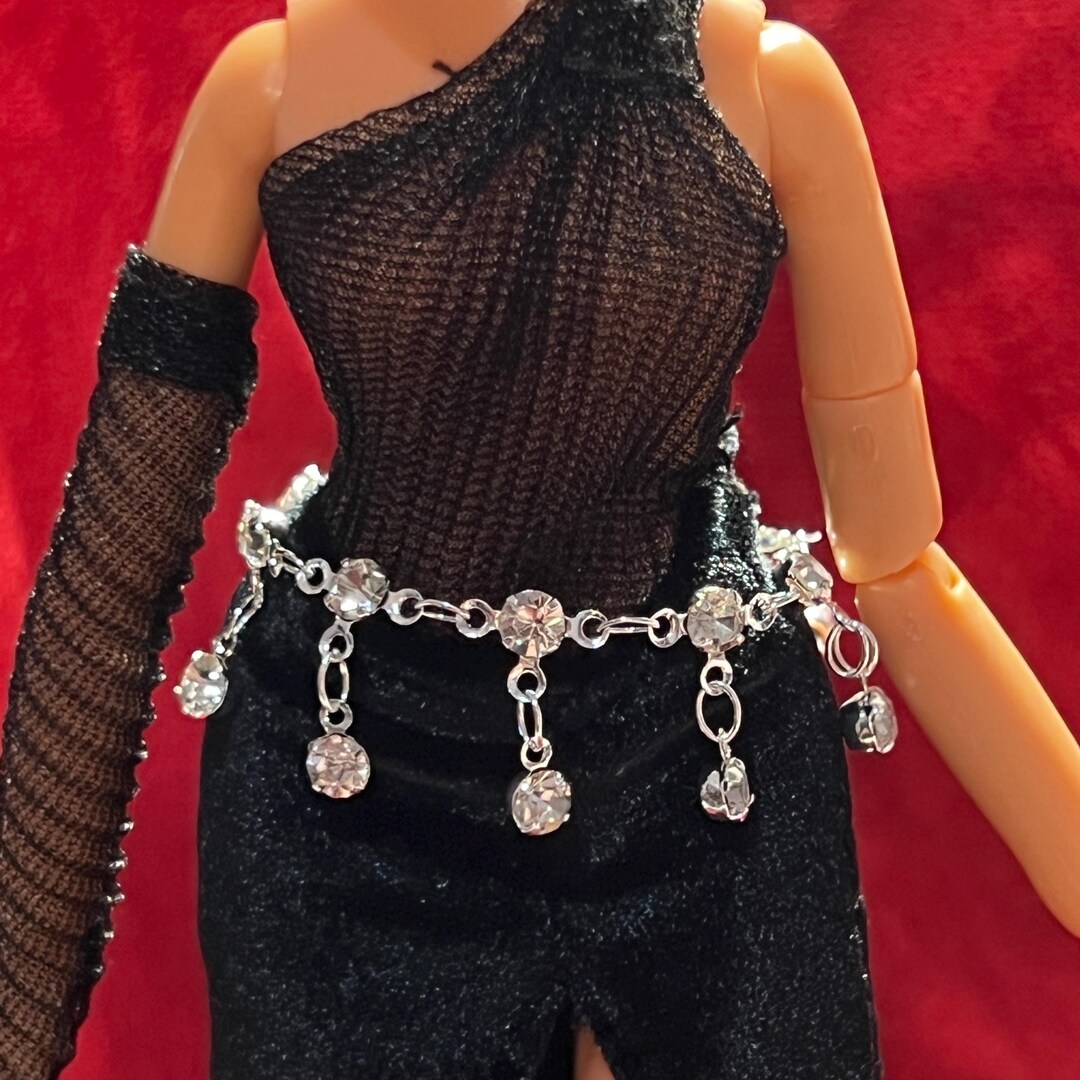 Doll Chain Belt Handmade Sparkly Fits G1 G2 G3 | Fancy Rhinestone Cute ...