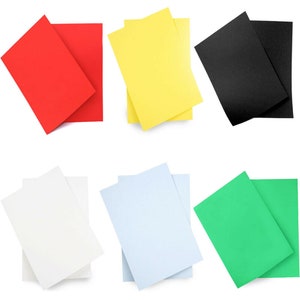 YELLOW A4 Coloured Craft Card 160gsm - Choose Colour and Pack Size Free ...