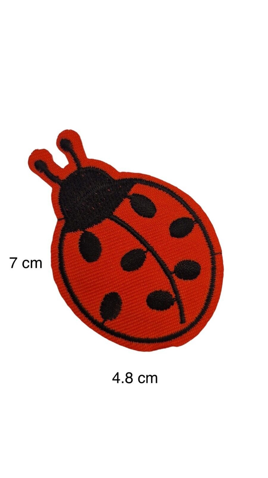 Lady Bird Badges Fabric Iron on Patches Transfers Embroidered Applique ...