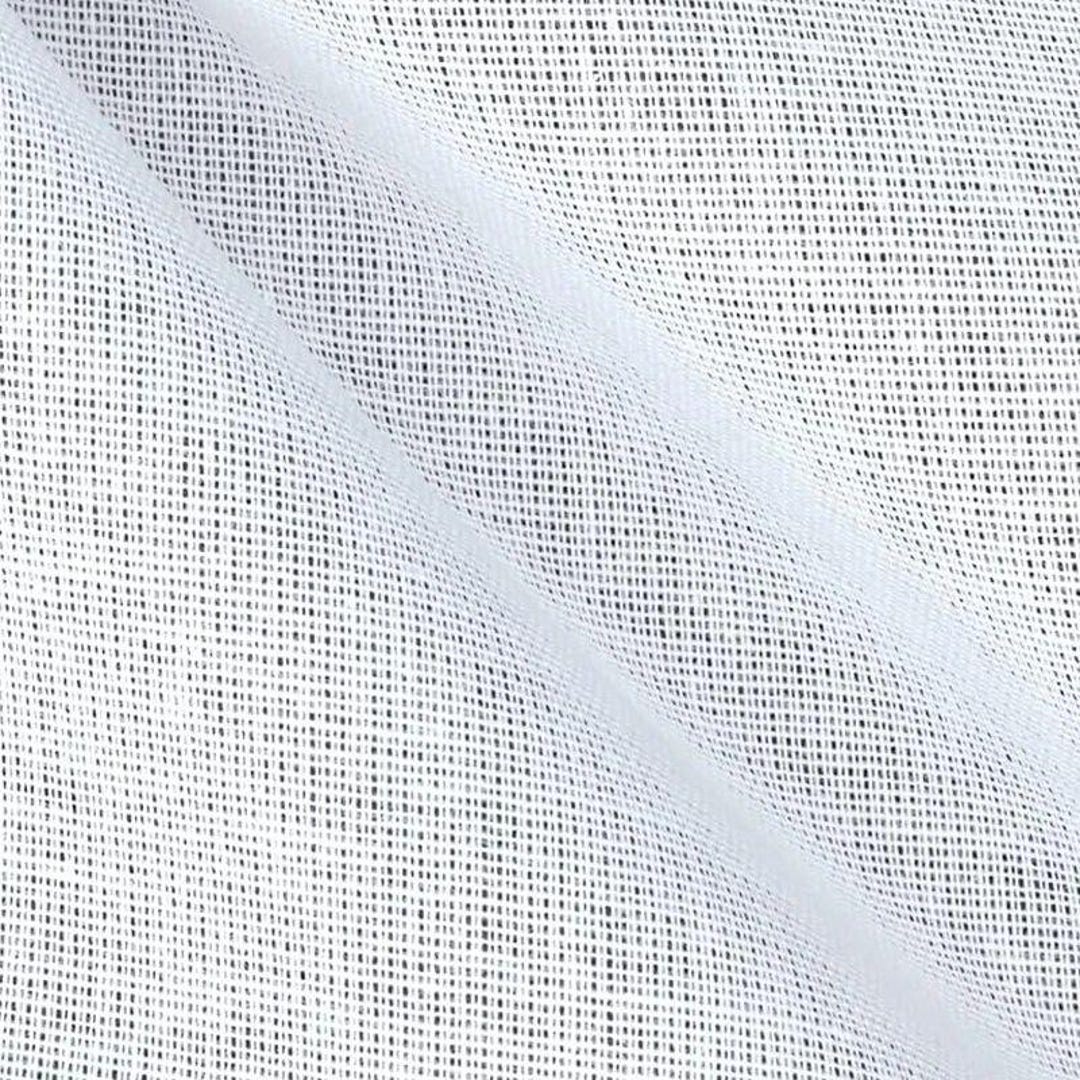 100% Cotton White Buckram Fabric - 45" (112 Cm) Width, Stiff & Durable for Millinery, Upholstery ...