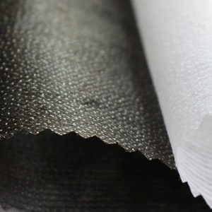 Iron on Fusible Interfacing Black Heavy Weight Fabric 100cm Wide per Metre - Etsy