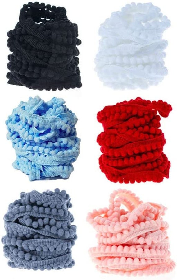 10 Yards Mini Pom Pom Bobble Trim Quality Pompom Trimming Tiny - Etsy