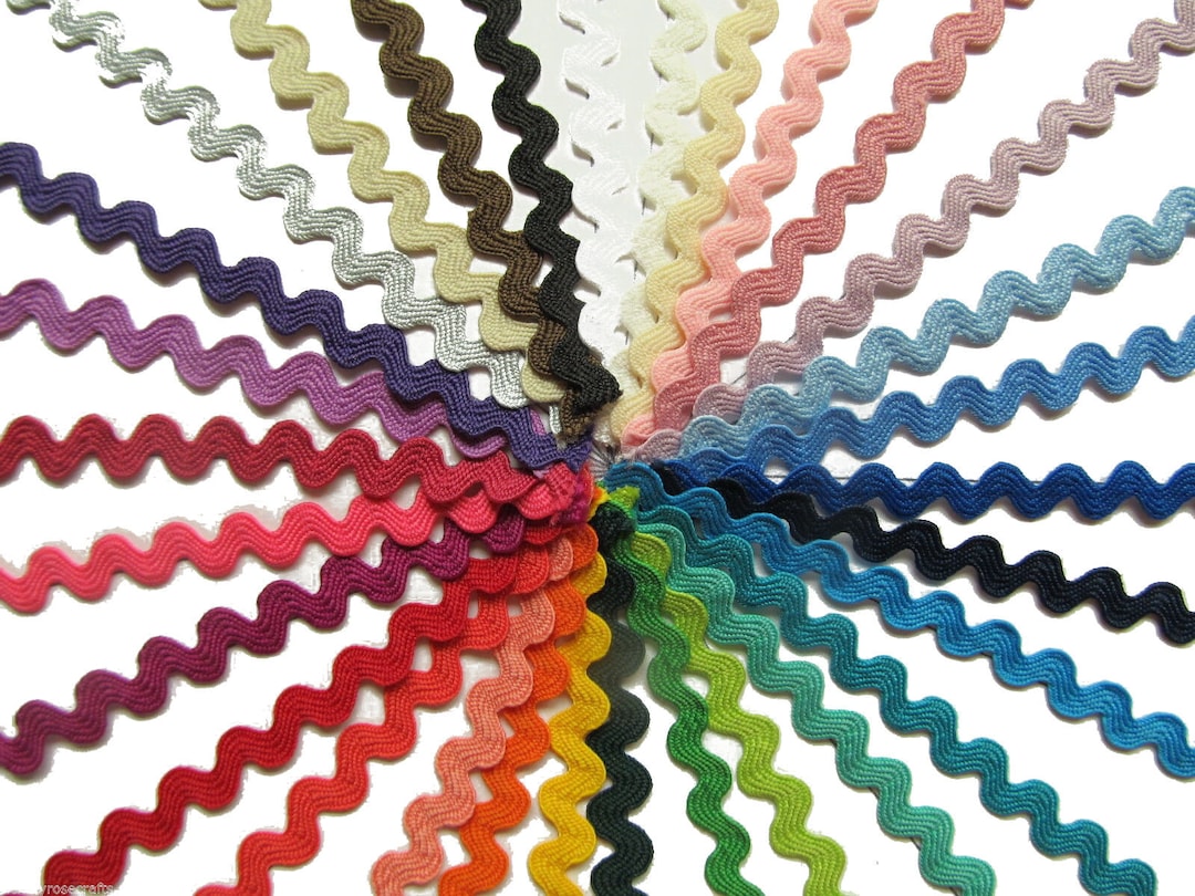 5mm Ric Rac Ribbon Braid Trimming Ricrac Metre Choice of Colours DIY ...