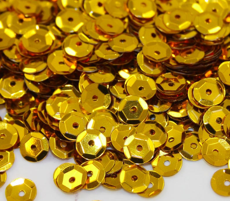 Round Cupped Sequins Sewing Craft Confetti Mix Colours 15g Bag 6mm All ...