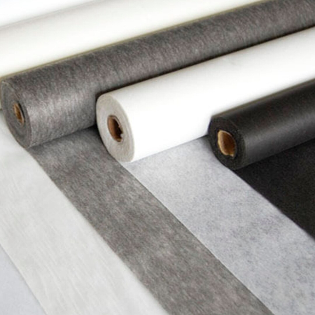 Iron on Fusible Interfacing White Light Medium Heavy Fabric 100cm Wide ...