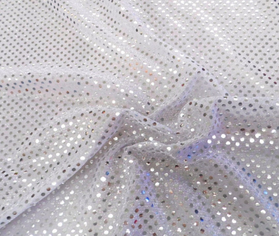 Sequin Jersey Shiny Sparkly Material Fabric Fancy Dress Metallic PER ...