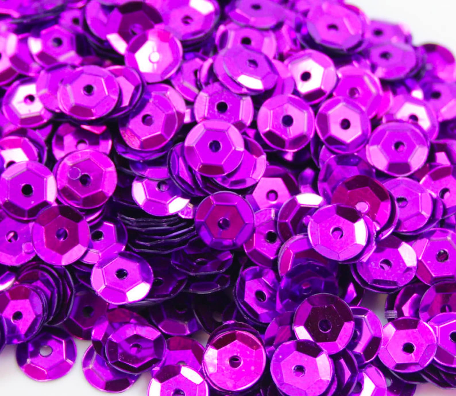 Round Cupped Sequins Sewing Craft Confetti Mix Colours 15g Bag 6mm All ...