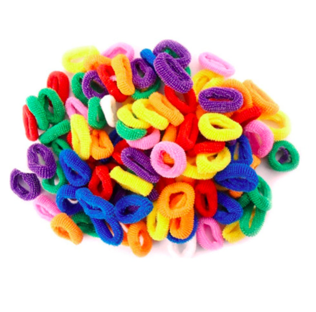 Pack of 50 Assorted Colours Girls Kids Elastic Hair Band Bobbles - Etsy