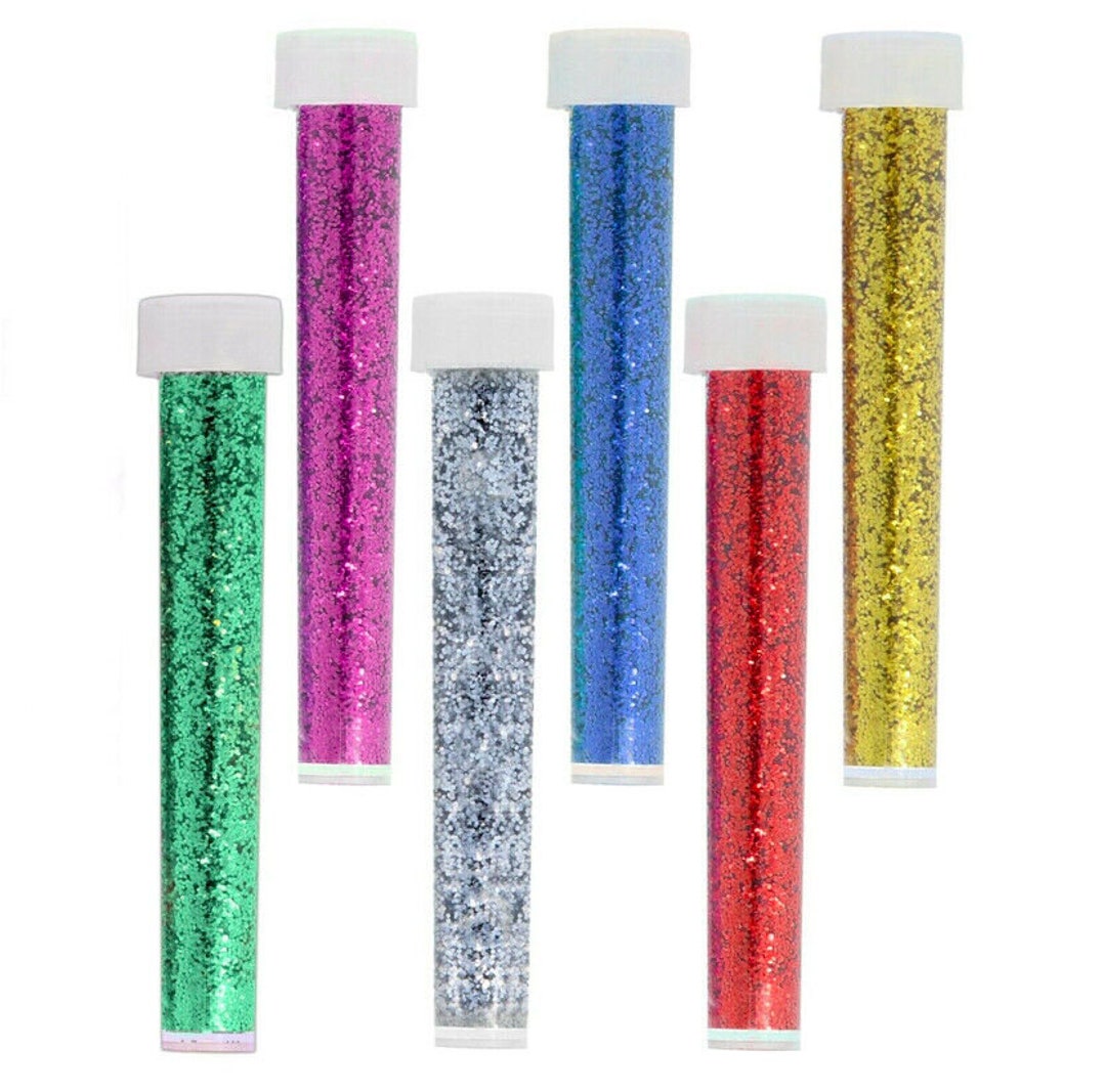 Glitter Tubes X 6 Art & Crafts, Kids Card Making, Scrapbook, Sparkle Pots - Etsy