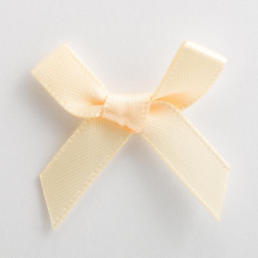 10 Pk Bow Satin 3cm Wide Ribbon Pre-tied Bows Craft Scrapbooking ...