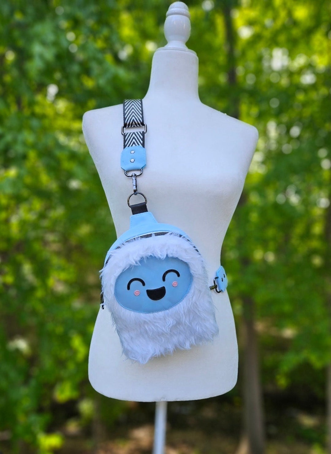 Yeti Sling Bag, Cute Abominable Snowman Crossbody Bag, Fun Kawaii ...
