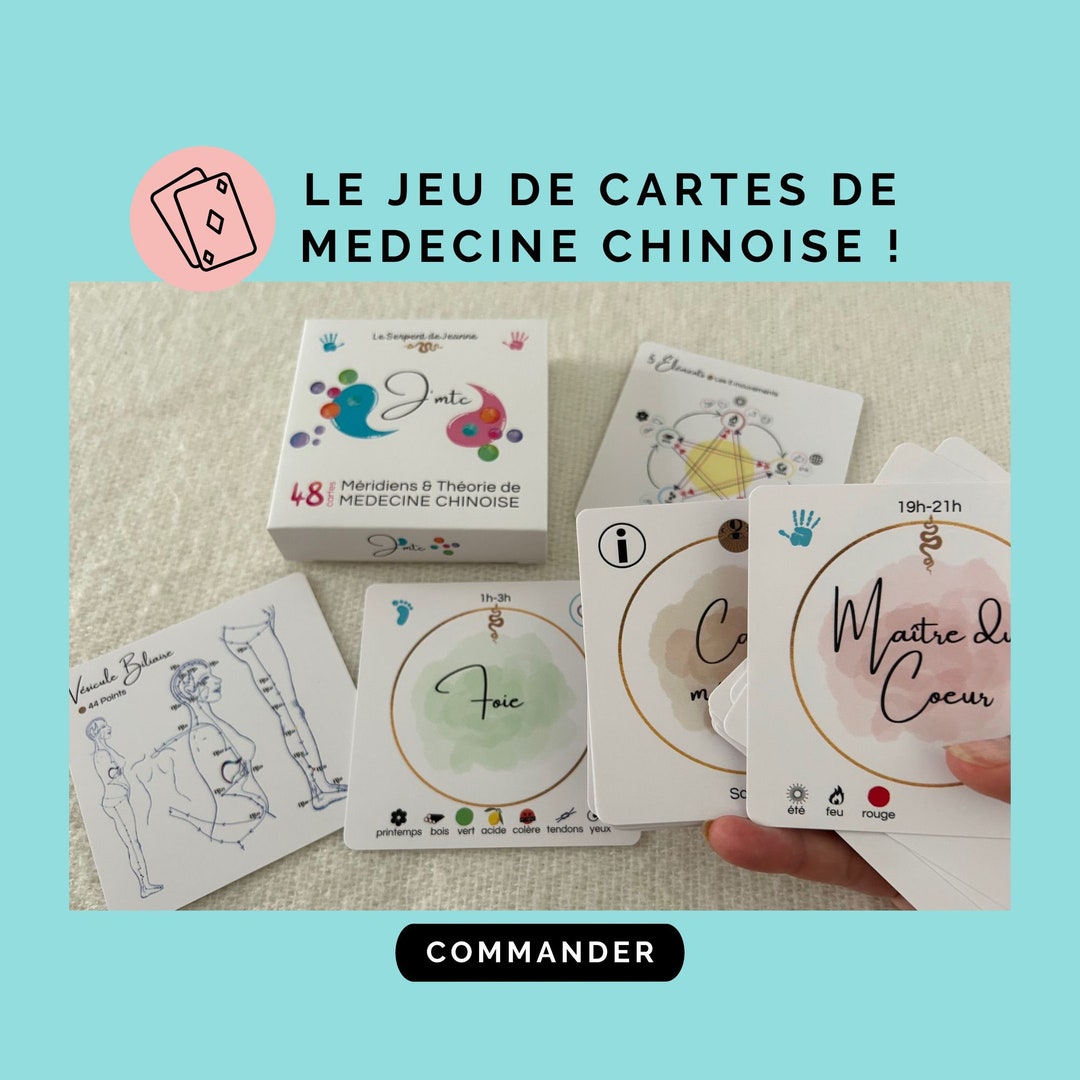 Meridian Cards and Medical Theory: Set of 58 J'MTC Cards (five Elements ...