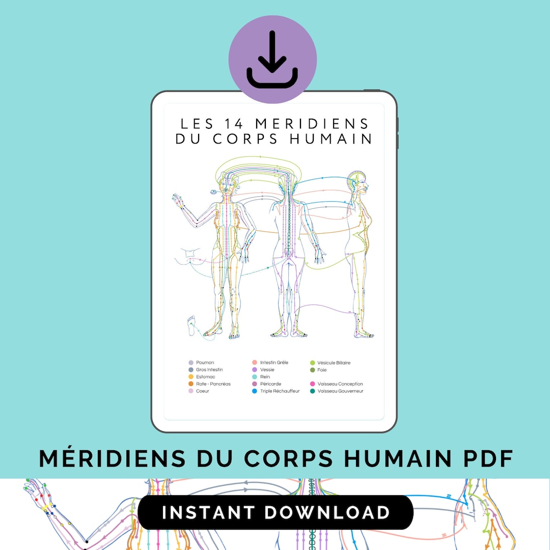 Chinese Meridians Poster, Human Body Meridians, PDF, Chinese Medicine ...