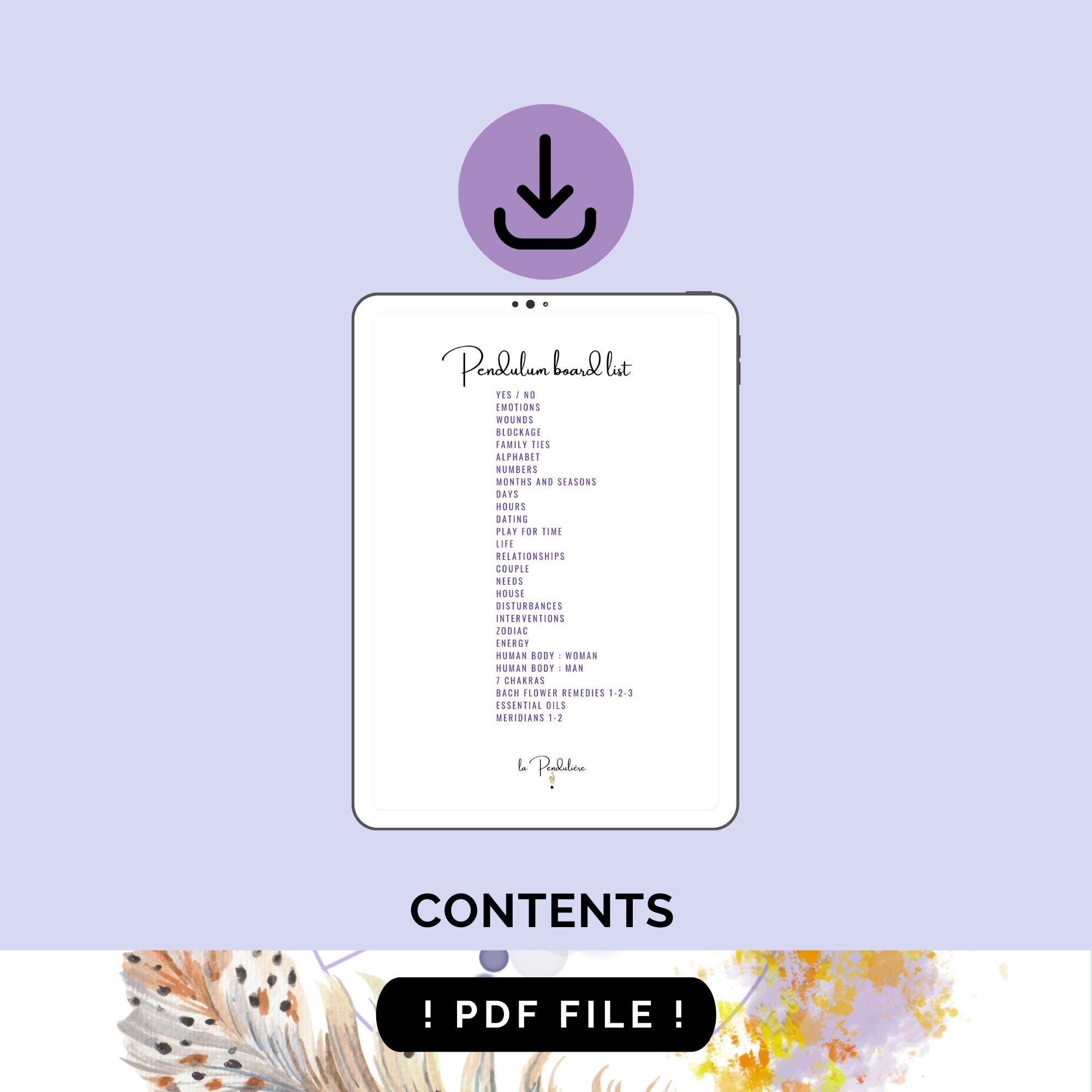 30 Beautiful Dowsing Pendulum Boards, Basic Colored Charts for ...