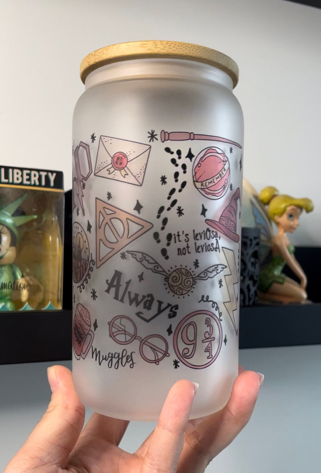 Harry Potter Frosted Glass | Libbey Glass | Beer Can Mug | Iced Coffee ...