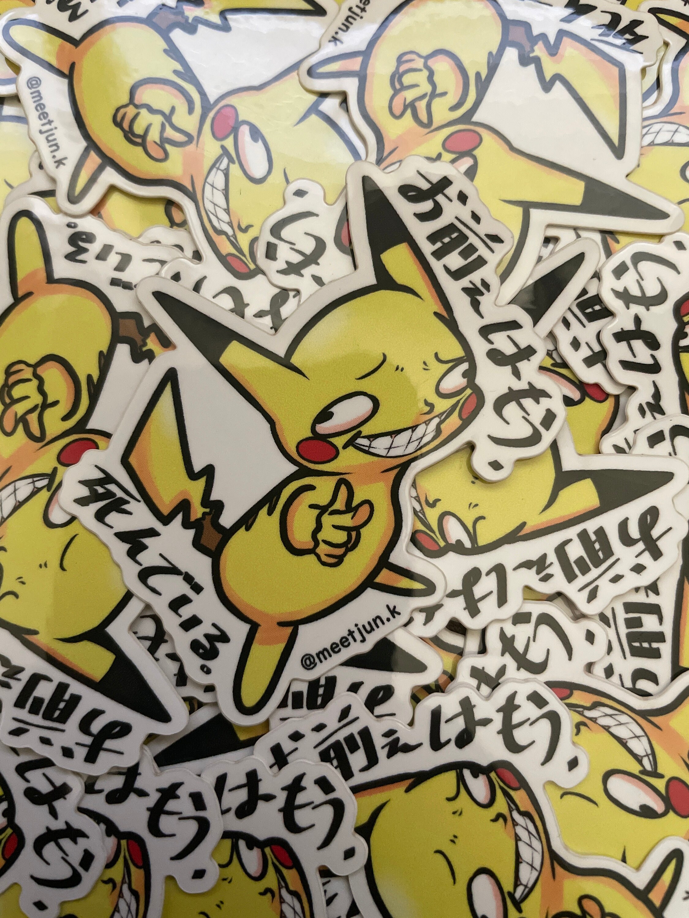 Pokemon Pikachu Waterproof Vinyl Sticker Laptop Sticker Water Bottle ...