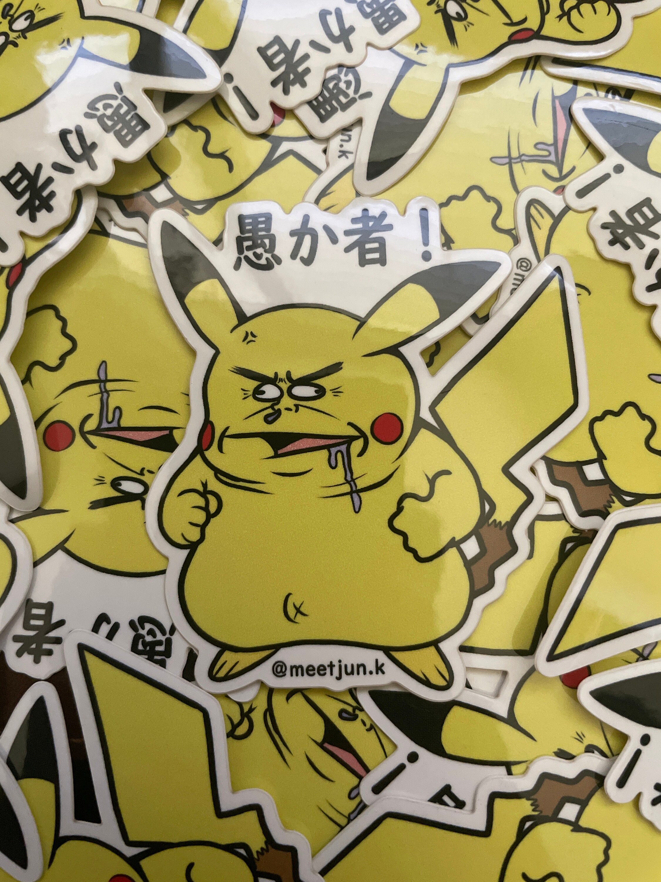 Pokemon Pikachu Waterproof Vinyl Sticker Laptop Sticker Water Bottle ...