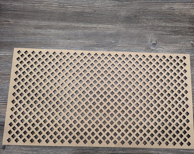 Wooden 6mm Thick MDF Diamond Grille (580 X 300mm Size) Decorative Panel ...