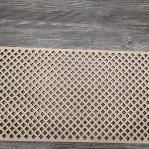 Wooden 6mm Thick MDF Diamond Grille (580 X 300mm Size) Decorative Panel ...