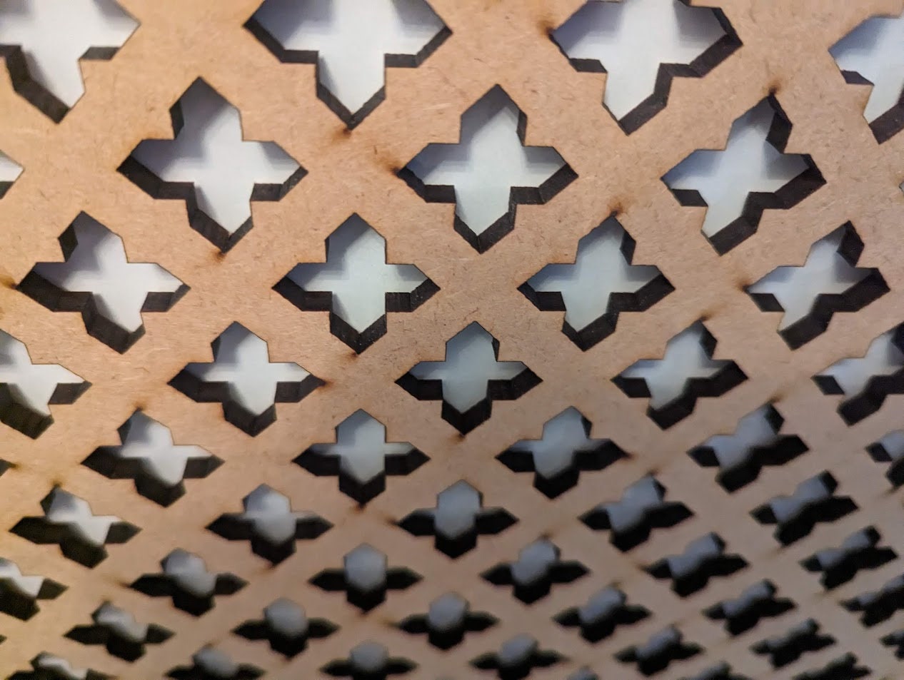 Laserkris Wooden Cross Panel Decoration Grille 6mm Thick Mdf Size 590mm ...