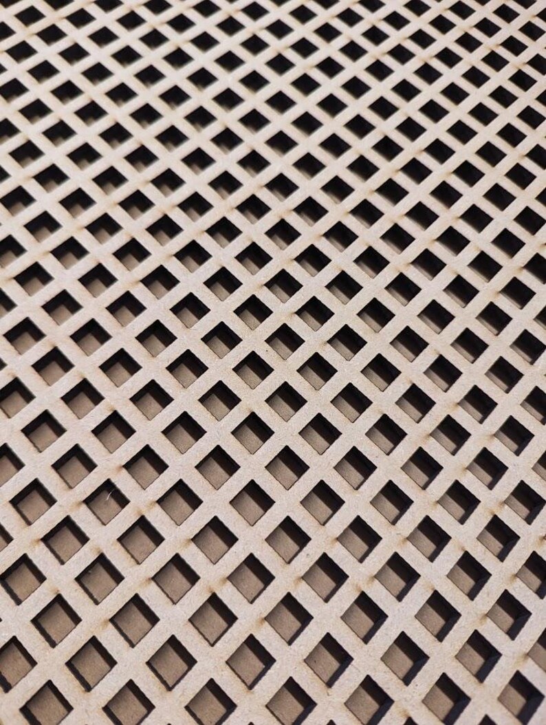 Wooden 6mm Thick MDF Diamond Pattern (550 X 300mm Size) Decorative ...