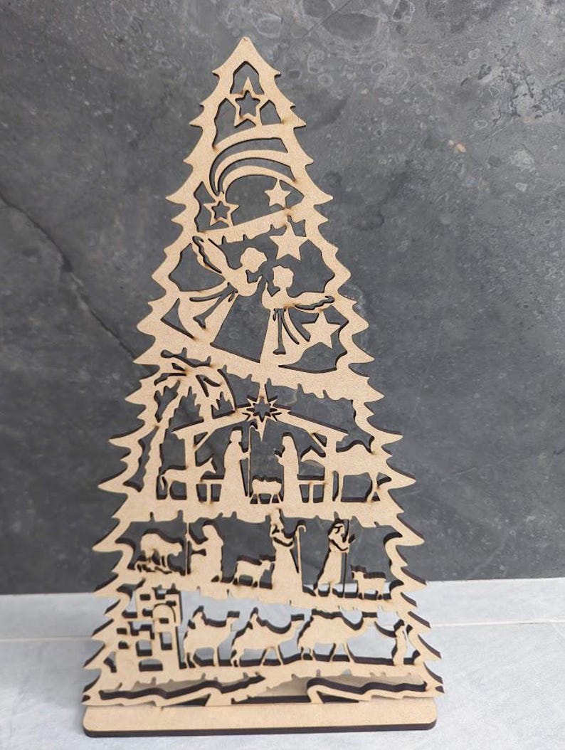 Wooden Laserkris Christmas 6mm Thick Mdf Wood Craft Embelishments Laser ...