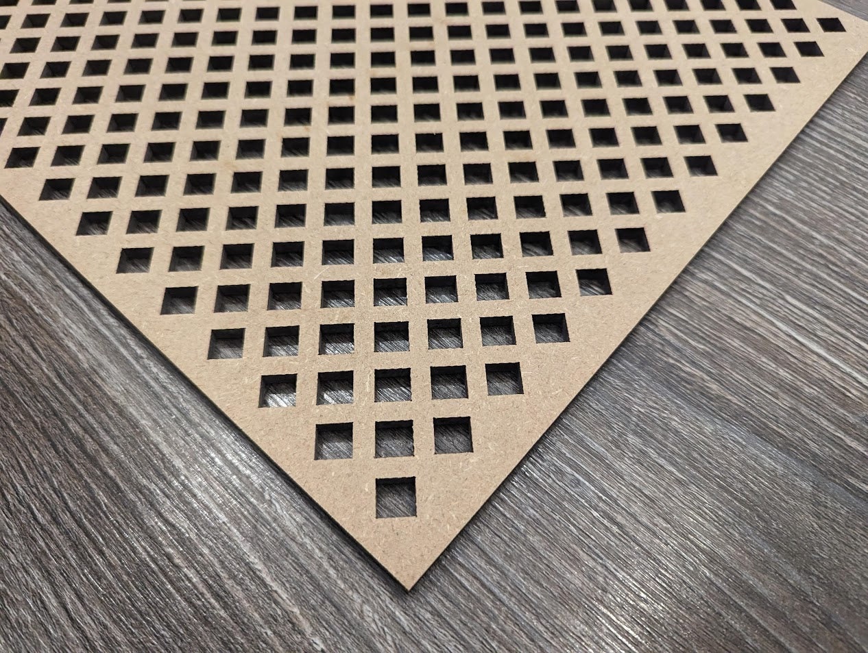 Wooden 6mm Thick MDF Diamond Grille (580 X 300mm Size) Decorative Panel ...