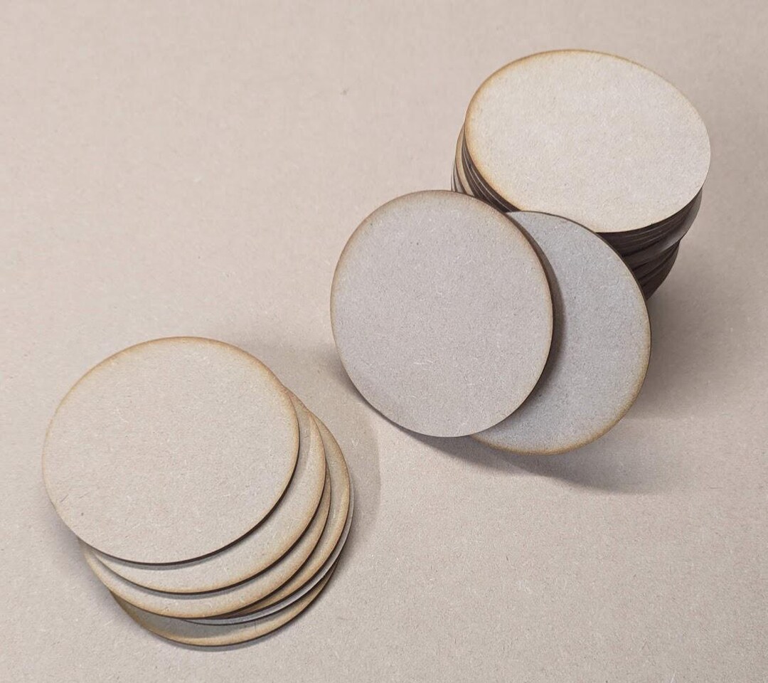 Laser-cut 6mm MDF Circles size 10cm,20cm,30cm,40cm,50cm, 60cm,70cm,75cm ...