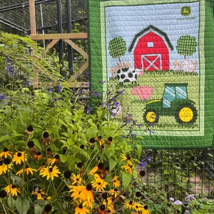 John Deere Little Farm USA Baby Quilt - Etsy