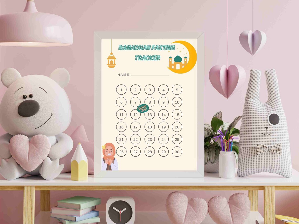 Printable Kids Ramadan Fasting Tracker Ramadan Planner, Ramadan Log ...