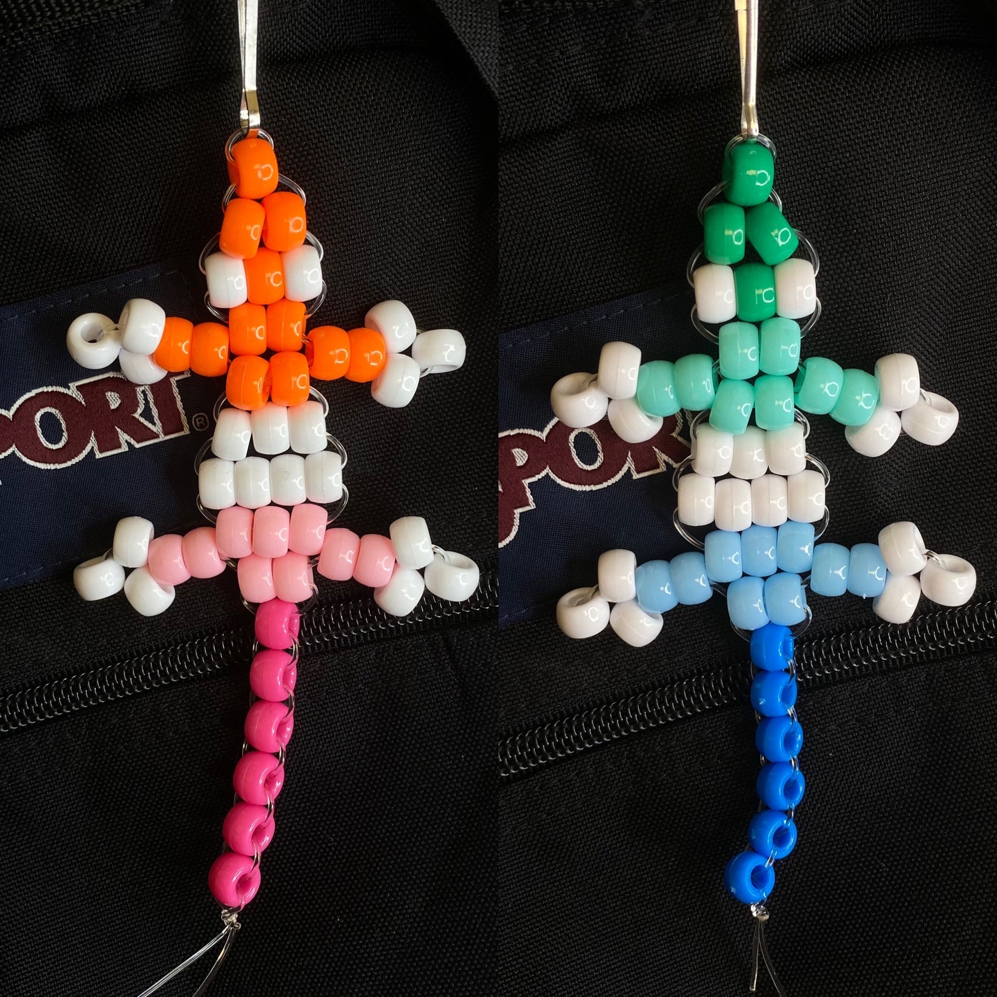 Bead Lizard LGBT Pride Flag Keychain - Rainbow, Lesbian, Gay, Bisexual ...
