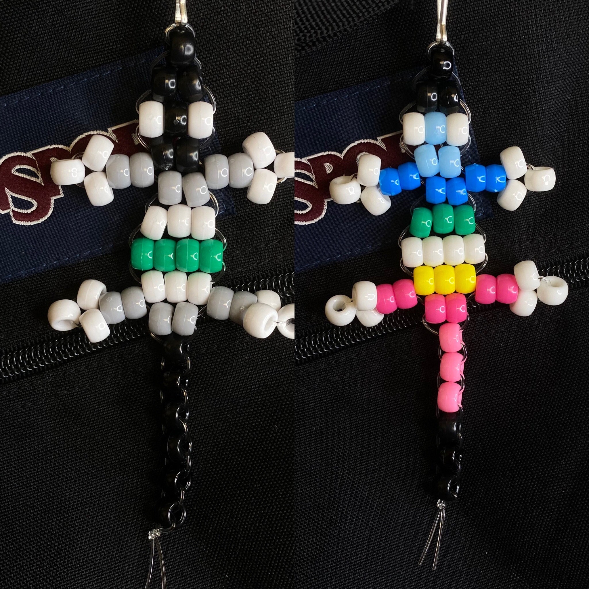Bead Lizard LGBT Pride Flag Keychain - Rainbow, Lesbian, Gay, Bisexual ...