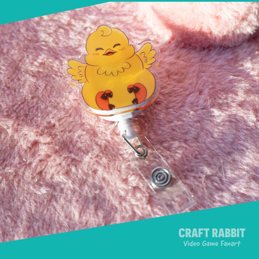 O_o/ Last Sale/final Fantasy Chocobo Name Retractable-string - Etsy