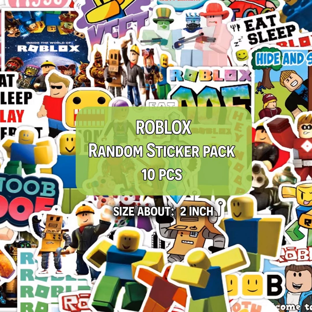 Roblox Vinyl Sticker 10-piece Pack, Matte Smooth Finish - Etsy
